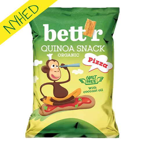 Bett'r Quinoa chips | Køb online | Pizza-smag | Øko & glutenfri