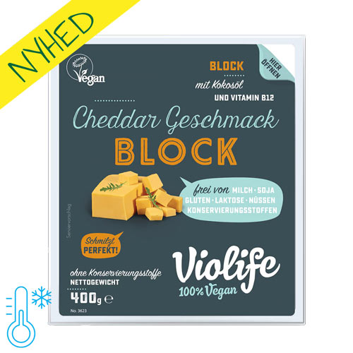 Violife vegansk ost i blok | Køb online | Laktosefri ost Cheddar