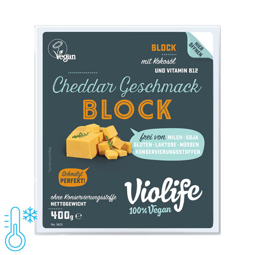 Violife vegansk ost i blok | Køb online | Laktosefri ost Cheddar