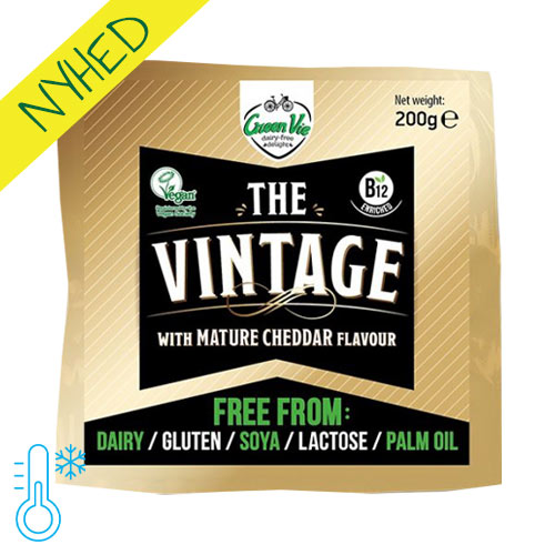 Vegansk lagret cheddar ost | Køb online | GreenVie