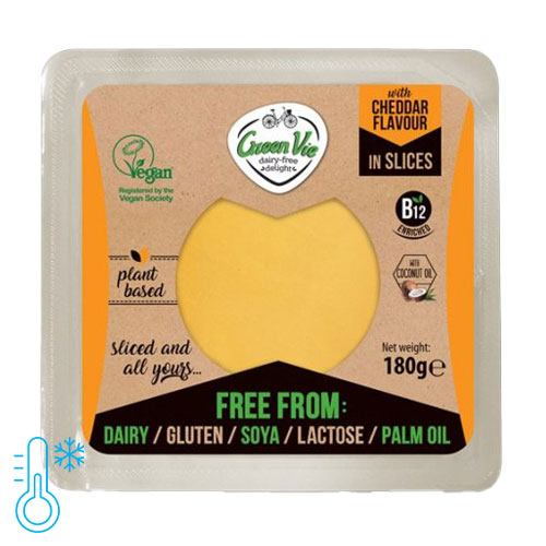 Vegansk ost i skiver med cheddar-smag | Køb online | Laktosefri